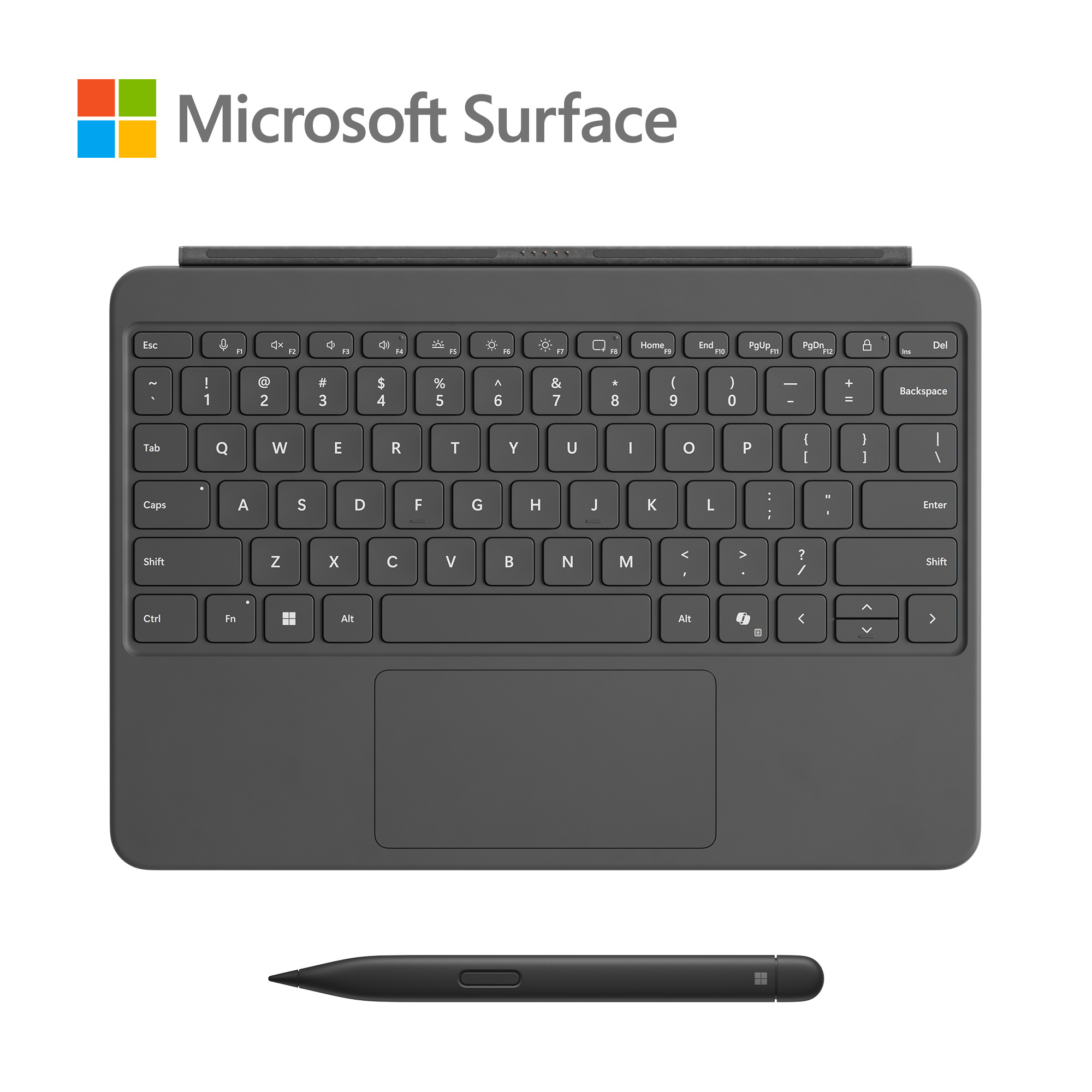 Microsoft Surface Pro 12" Keyboard + Slim Pen 2 Bundle (Slate ...