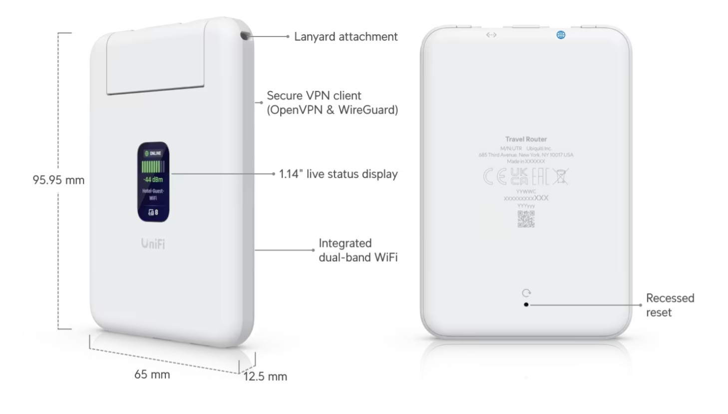 Ubiquiti UTR, UniFi Travel Router - notebooky, počítače, tiskárny ...